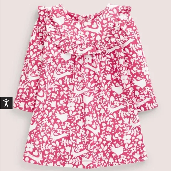 Mini Boden | Dresses | Nwt Mini Boden Printed Long Sleeve Dress | Poshmark